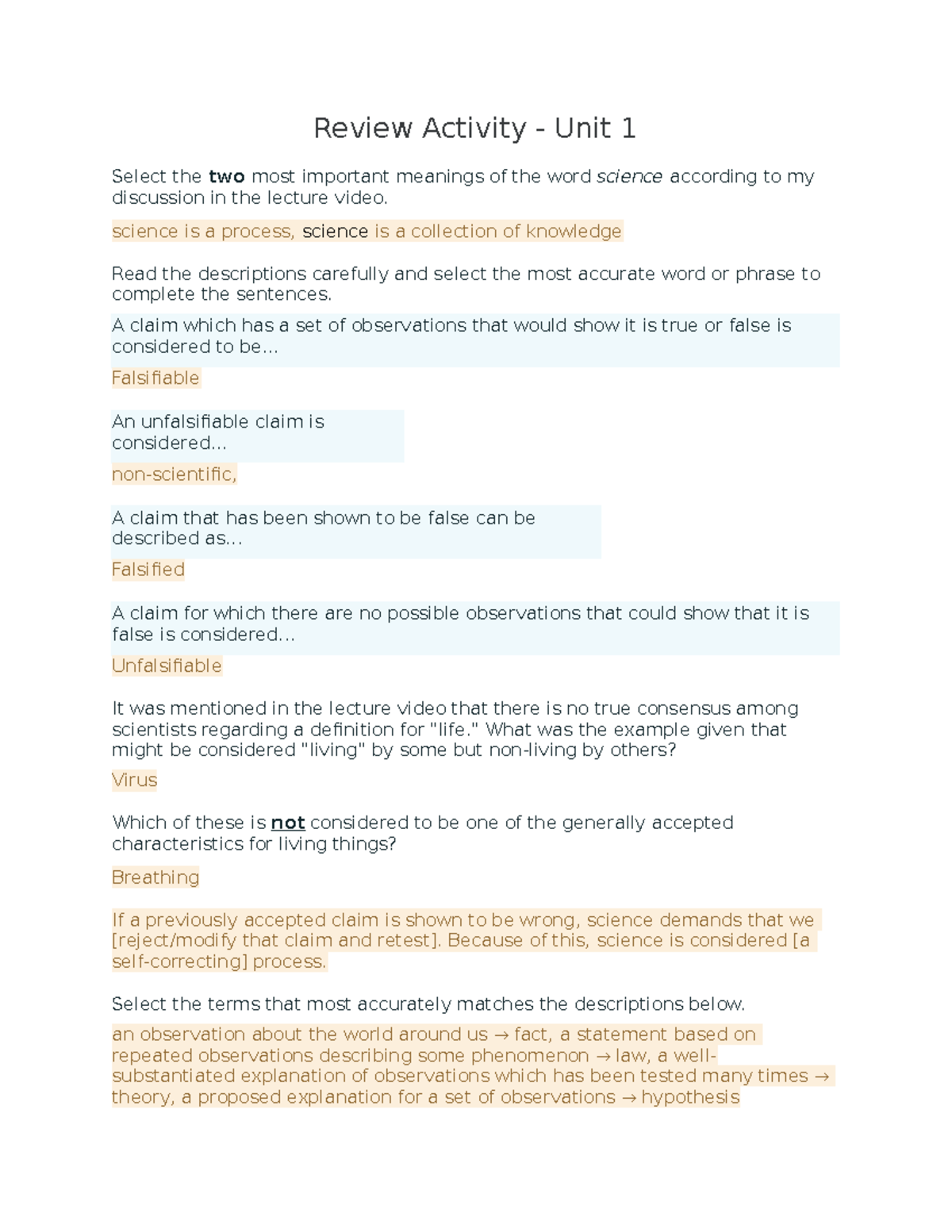 Review Activity 1 - dear student fellow this assignment to help you ...