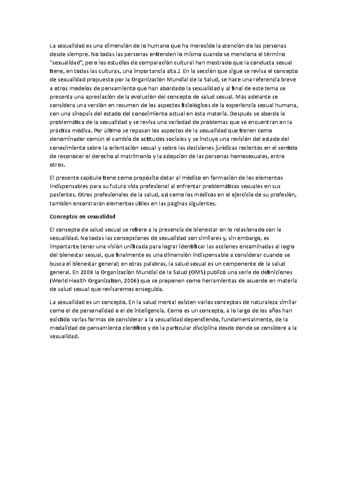 Sexualidad Humana Y Salud Mental La Sexualidad Es Una Dimensión De Lo