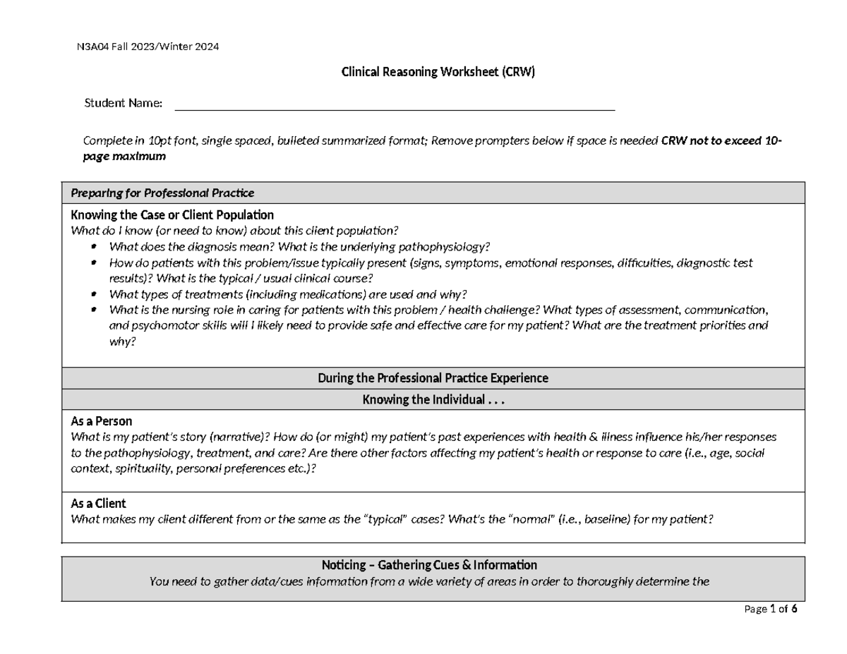 N3A04 CRW Template F2023 W2024 - N3AO4 - McMaster - Studocu