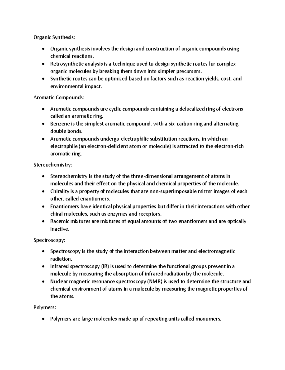 Orgchem - Organic Synthesis: Organic synthesis involves the design and ...