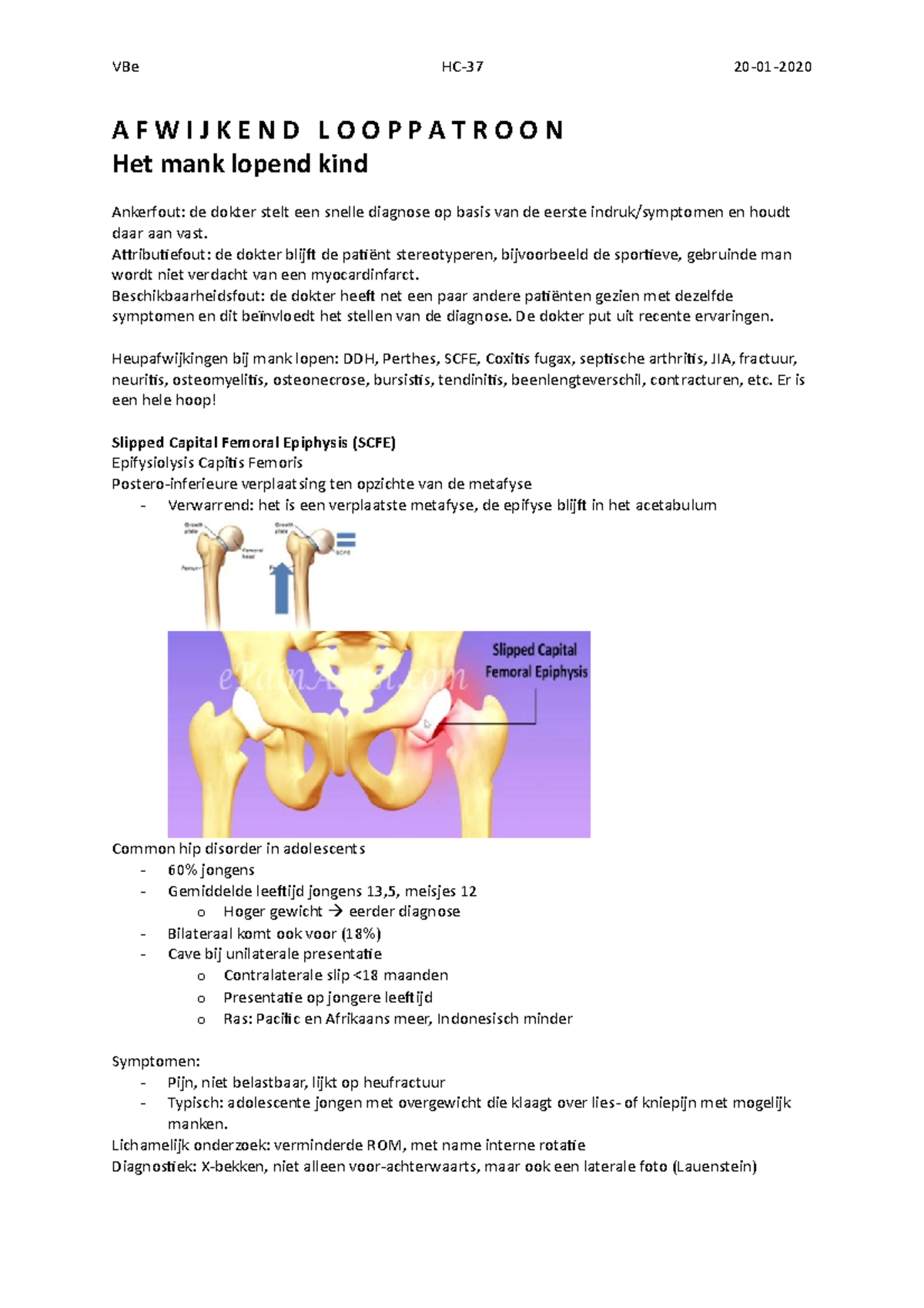 HC37. Het mank lopend kind - A F W I J K E N D L O O P P A T R O O N ...
