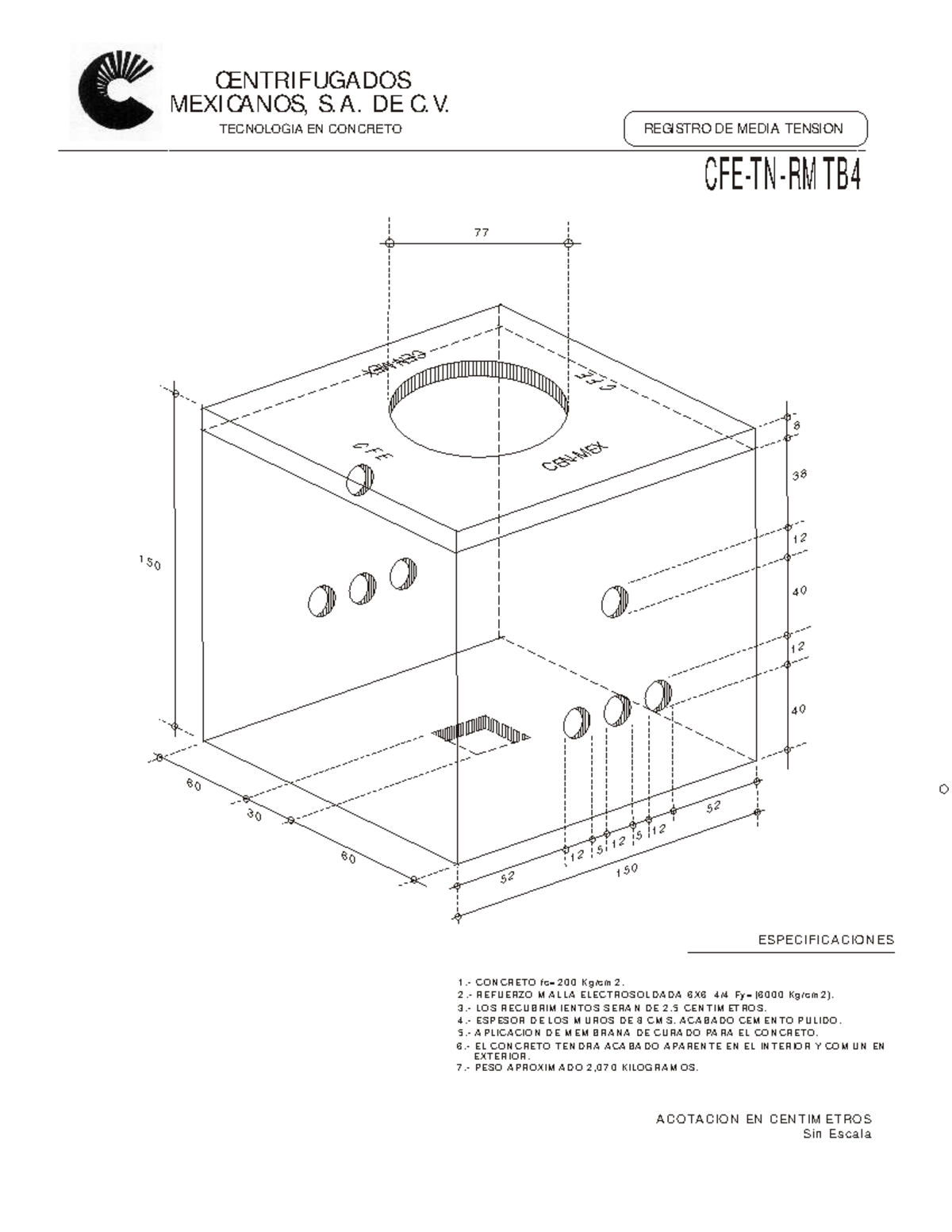 CFE-TN-RMTB4 - detalle de un registro electrico de CFE - CENTRIFUGADOS MEXICANOS, S. DE C. - Studocu