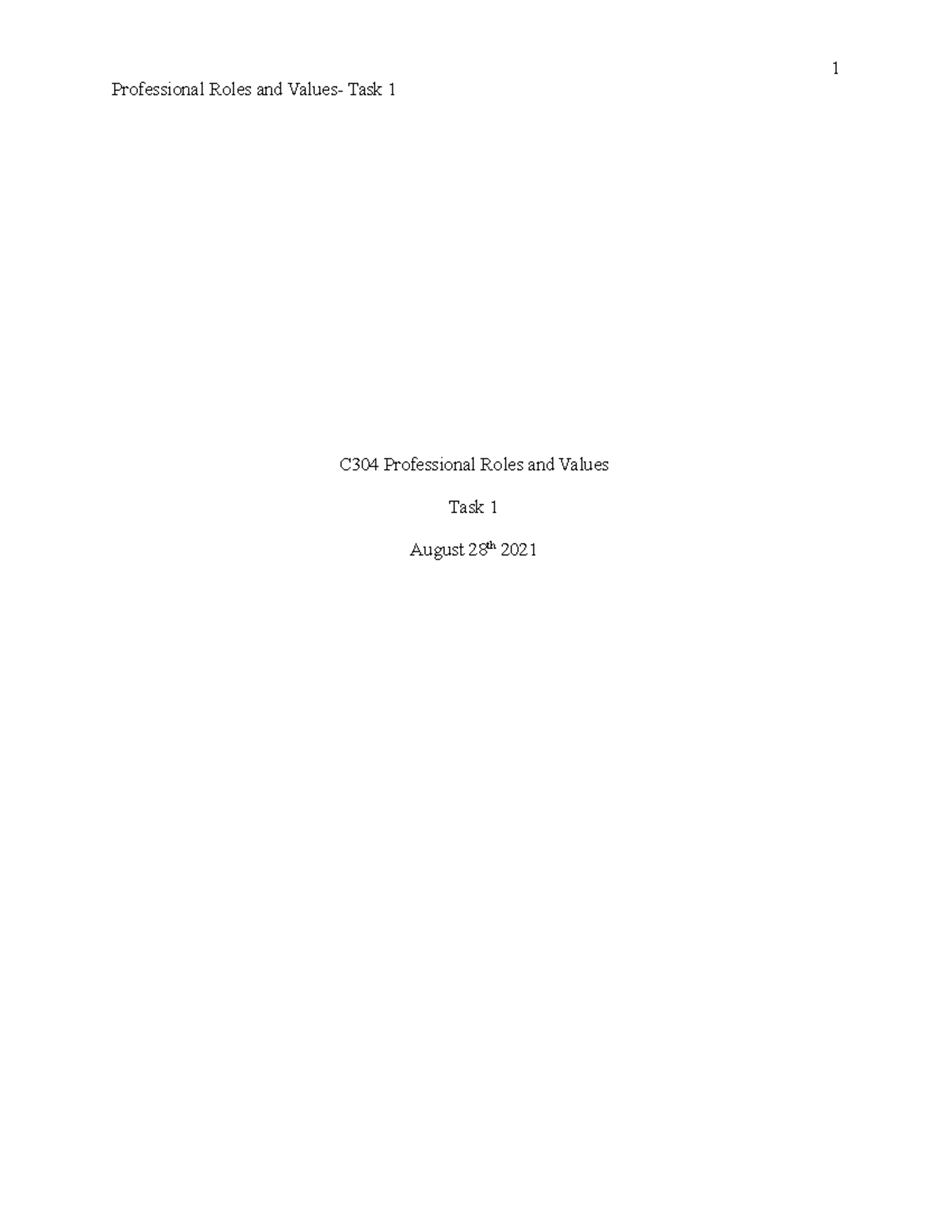 C304 Professional Roles and Values - C 304 - WGU - Studocu