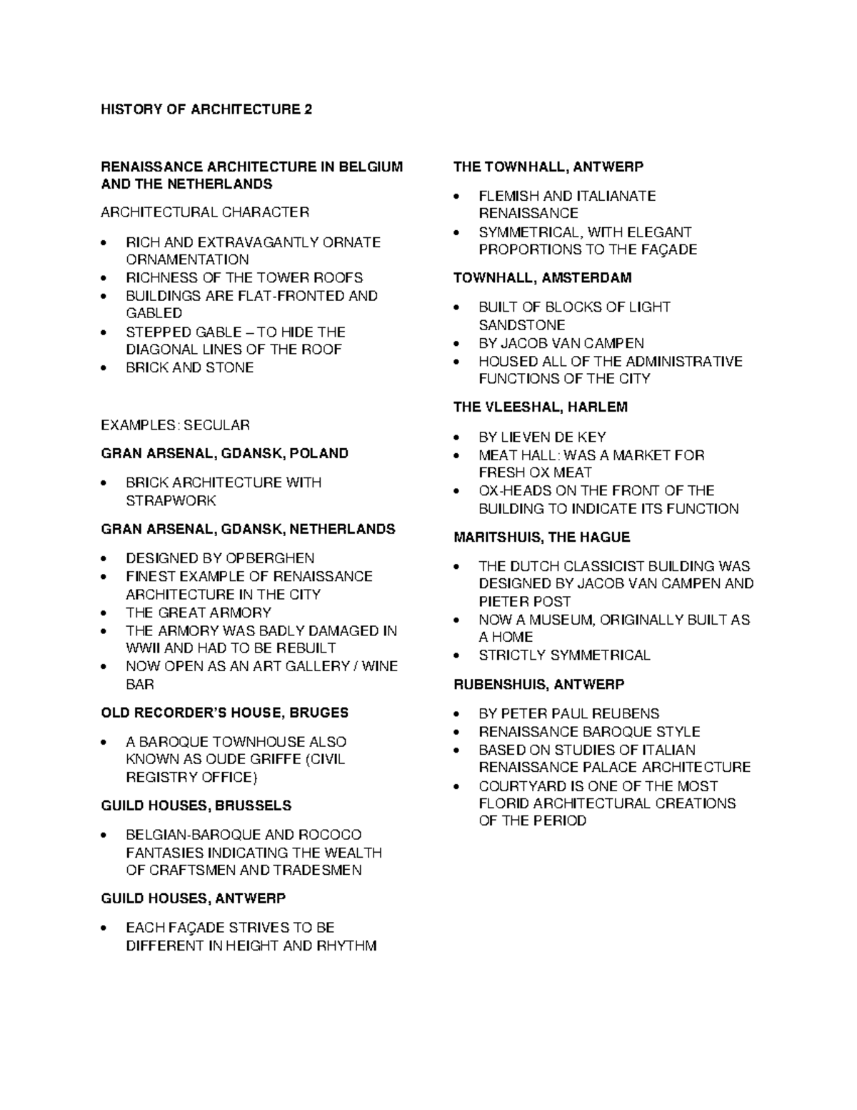 History OF Architecture 2 Reviewer PT - HISTORY OF ARCHITECTURE 2 ...