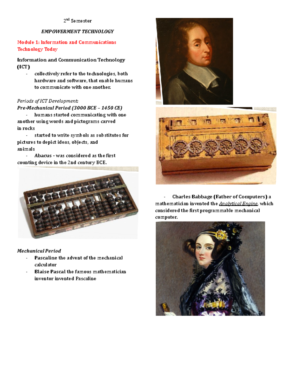 Reviewer IN Emptech - empowerment technologies notes - 2 nd Semester ...