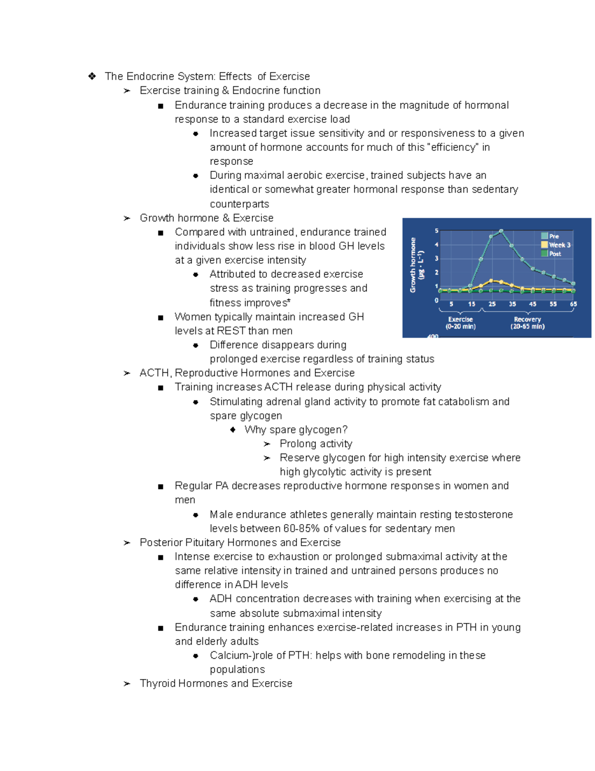 The Endocrine System-Effects of Exercise - The Endocrine System ...