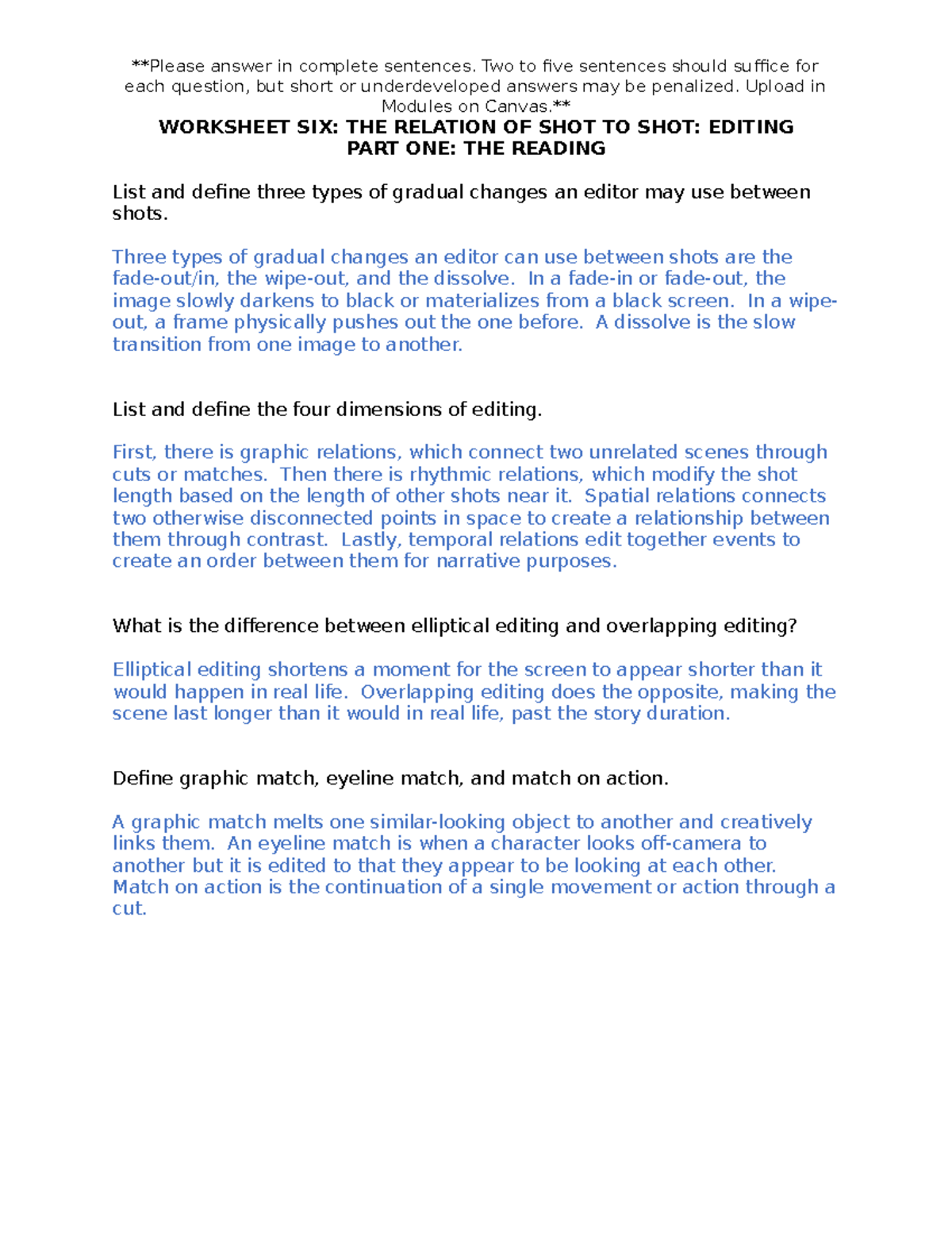 Film Analysis Worksheet Six Please Answer In Complete Sentences Two film-analysis-worksheet-six-please-answer-in-complete-sentences-two