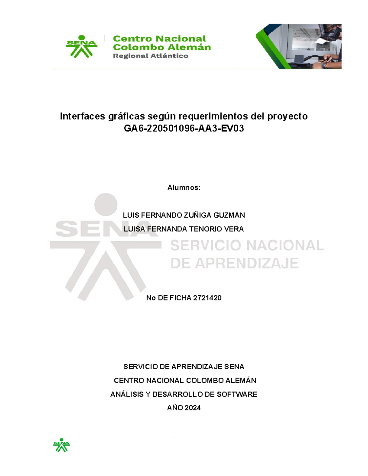Interfaces gráficas según requerimientos del proyecto GA6-220501096-AA3 ...