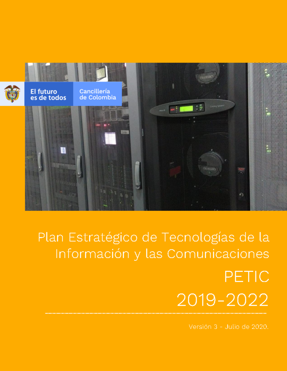 Petic - version 3 - Versión 3 1 Versión 3 - Julio de 2020. Plan ...