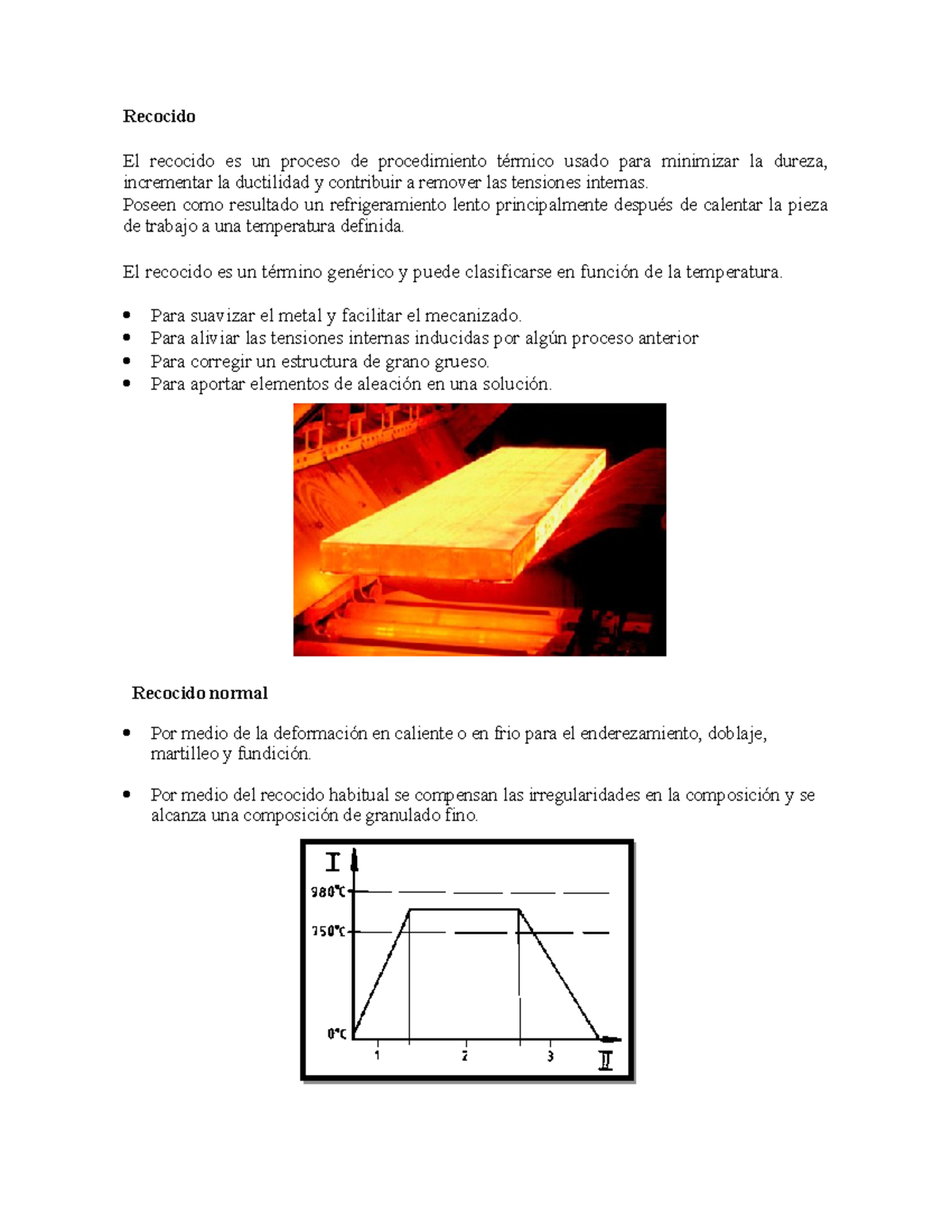 resumen de los calores - Recocido El recocido es un proceso de ...