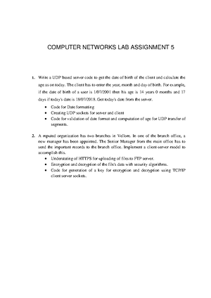 Network Lab 1 Answer - ITE3001 – DATA COMMUNICATION AND COMPUTER NETWORKS Fall Semester 2020 ...