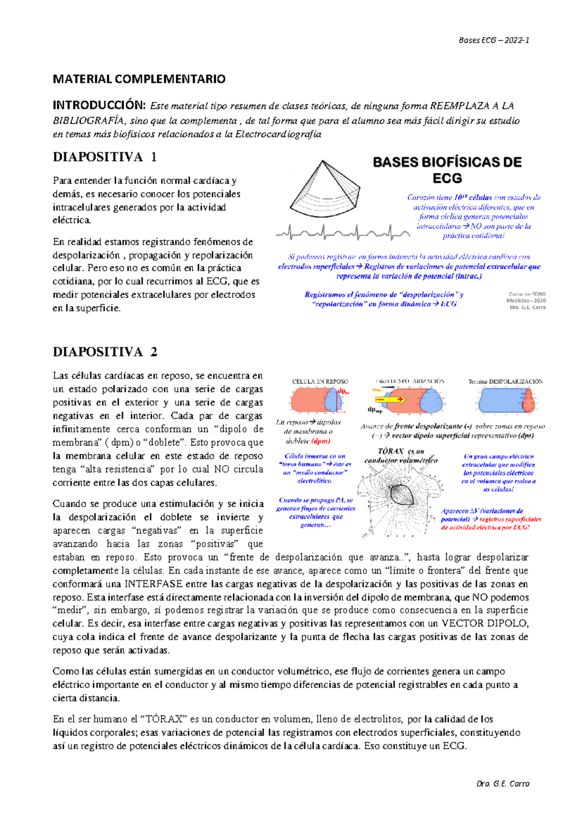 35 Bases fisiológicas del ECG material complementario - MATERIAL COMPLEMENTARIO INTRODUCCIÓN ...