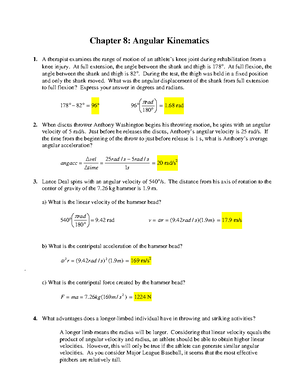 Sample questions chapter 6 with answers - Chapter 6: Torques and Center ...