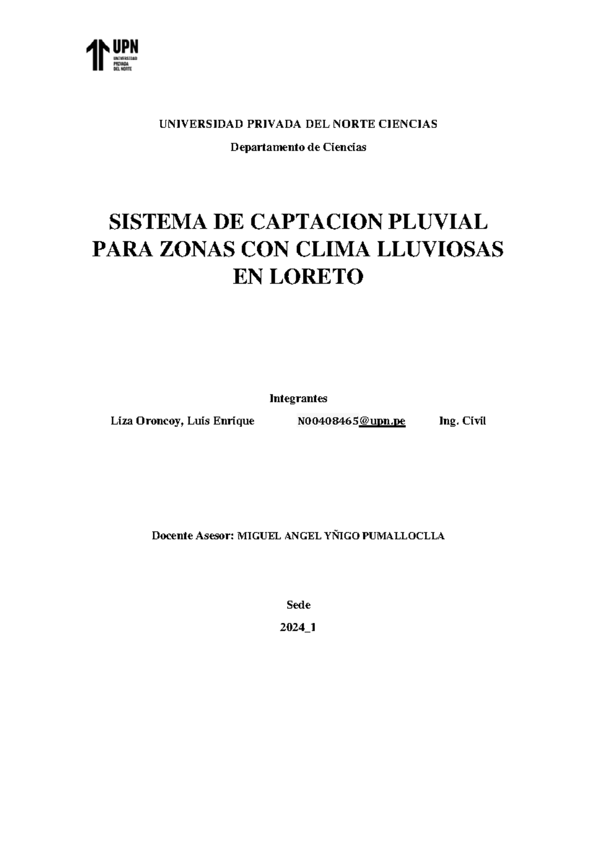 Comma ING 6559 TPCC 5.doc - UNIVERSIDAD PRIVADA DEL NORTE CIENCIAS Departamento de Ciencias ...