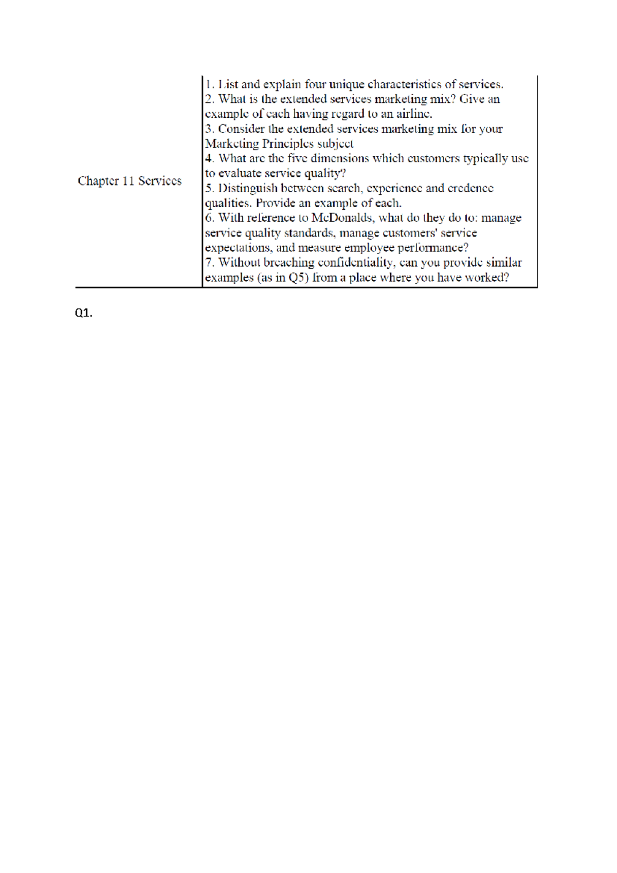 Week 8 tutorial questions MARK101 - MARK101 - Q1. - Studocu