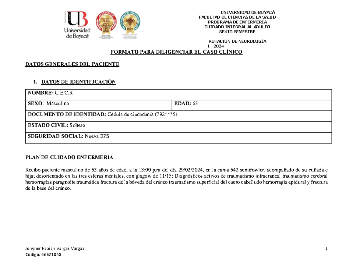 Johyner-PAE2 - PAE - FACULTAD DE CIENCIAS DE LA SALUD PROGRAMA DE ...
