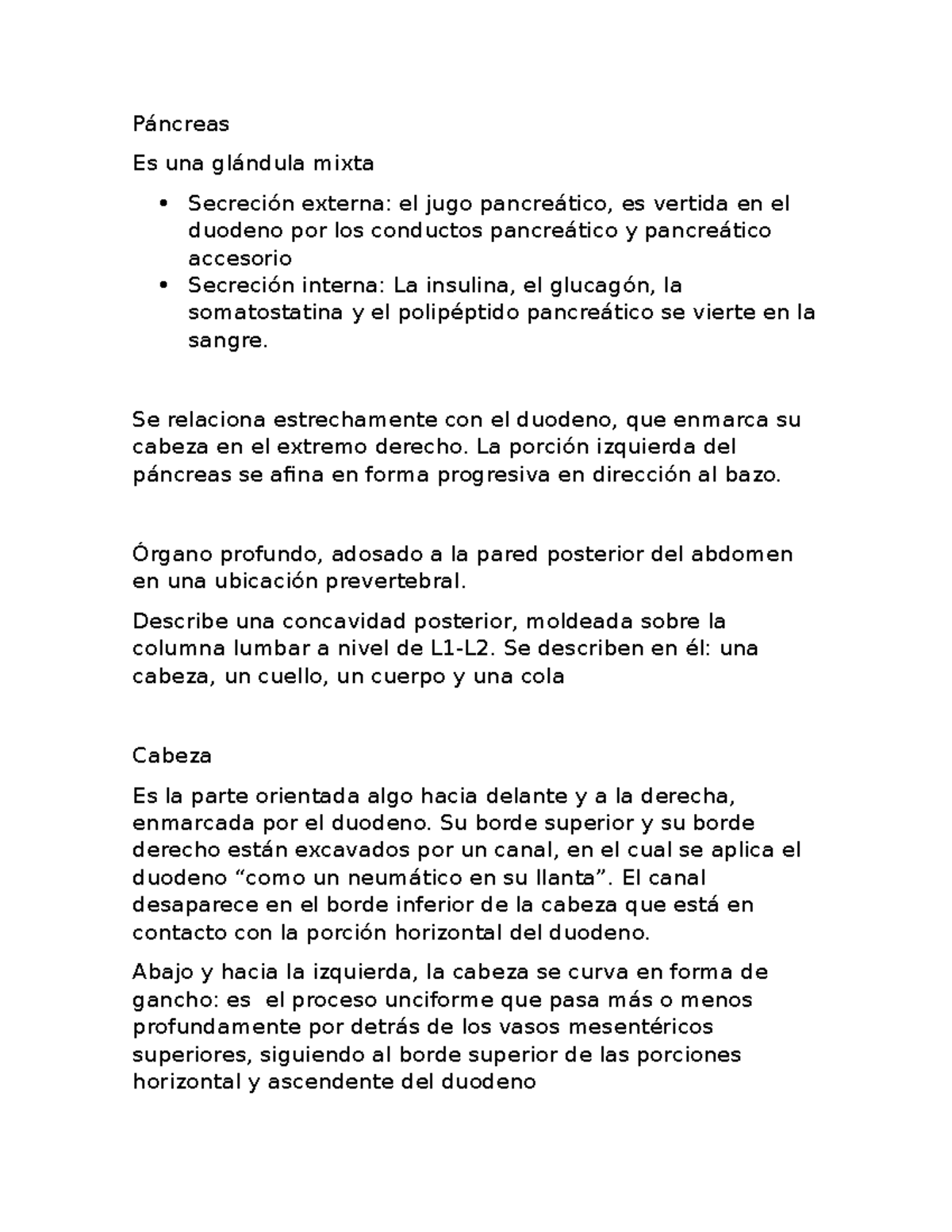 Páncreas - Páncreas - Páncreas Es una glándula mixta Secreción externa ...