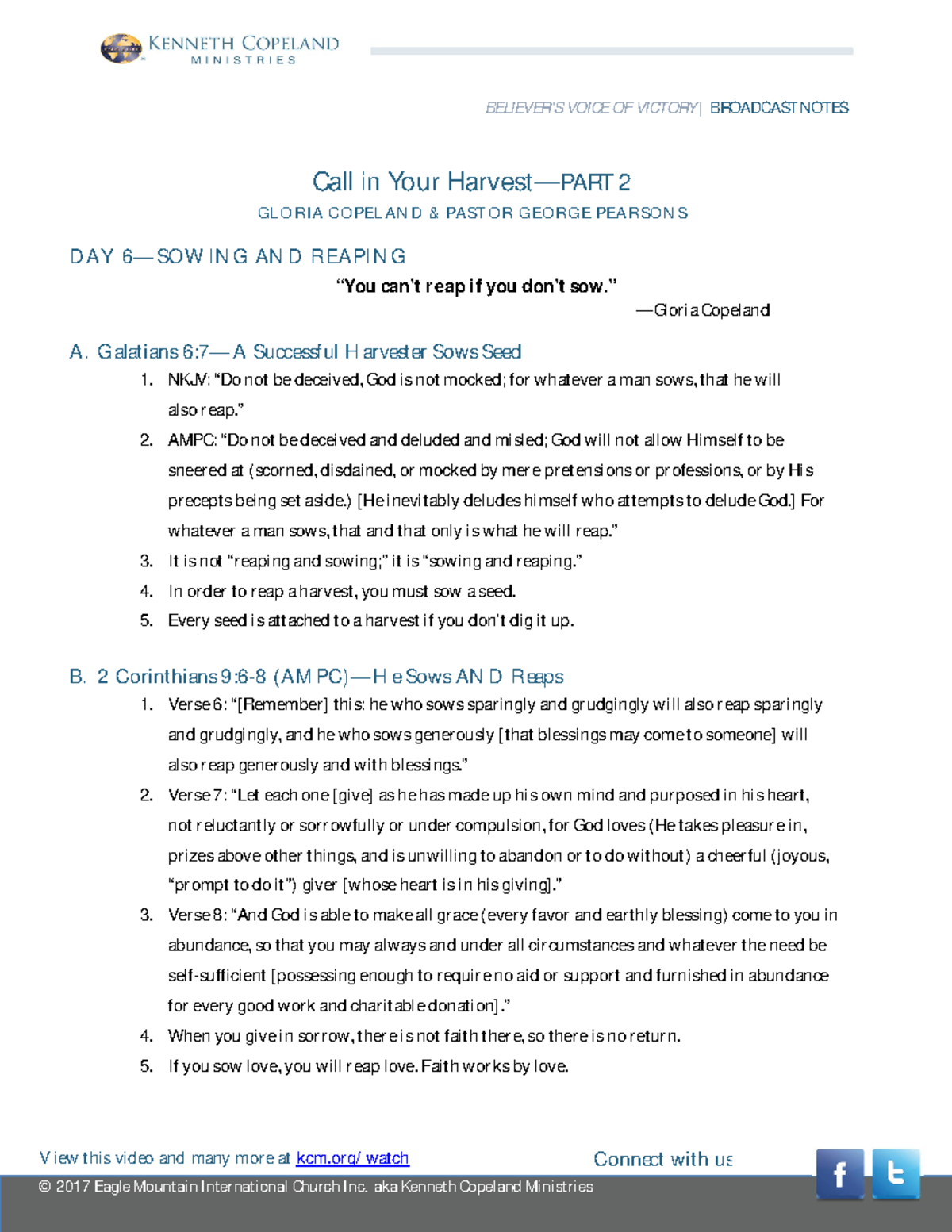 BNT170821 Broadcast Notes Gloria Copeland and George Pearsons-trk-2017 ...