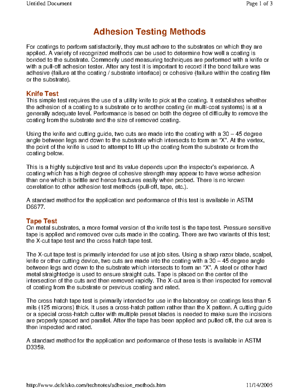 Adhesion testing methods measurenow - Adhesion Testing Methods For ...