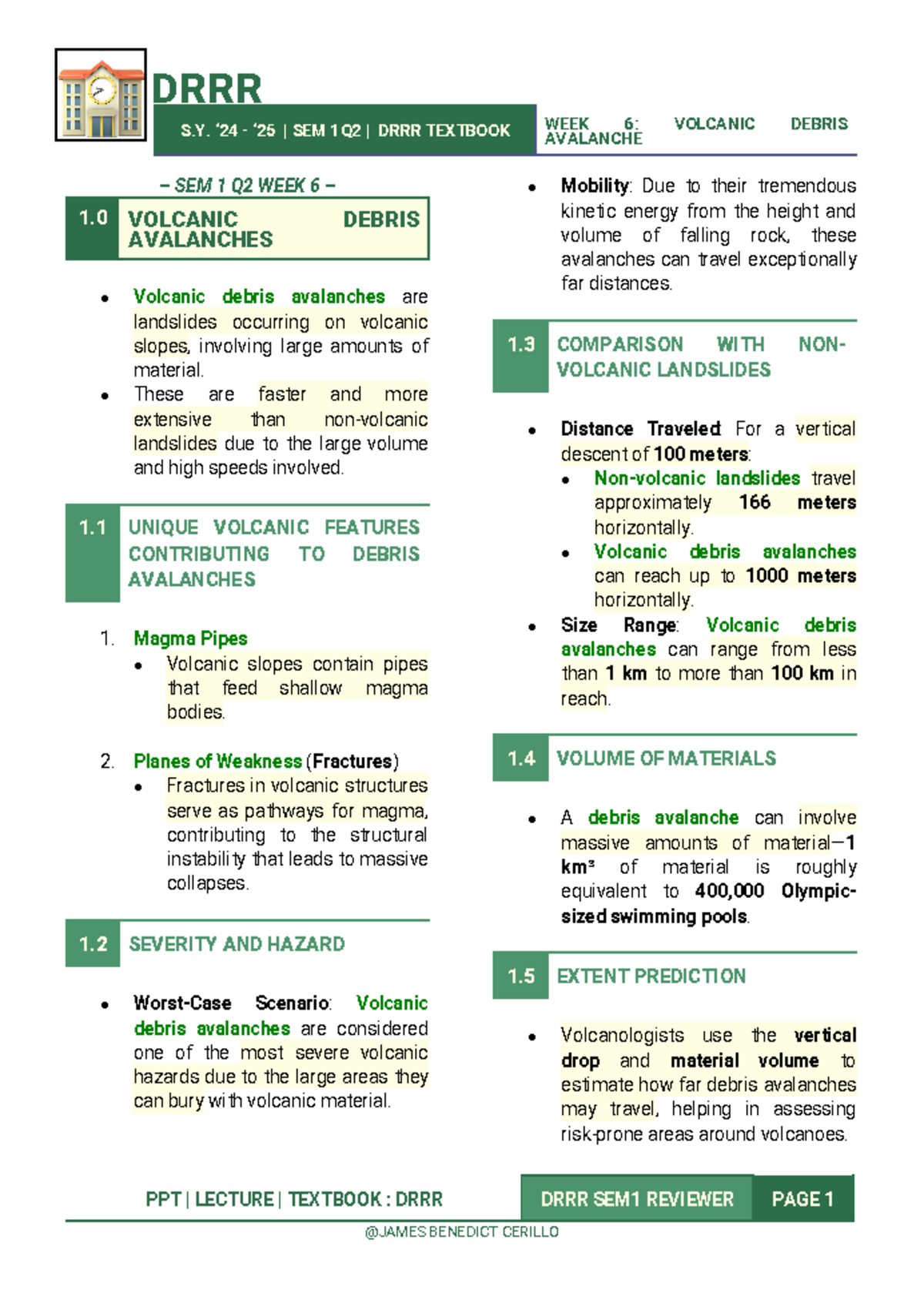 DRRR Notes 16 - S. ‘24 - ‘25 | SEM 1Q2 | DRRR TEXTBOOK WEEK AVALANCHE 6 ...