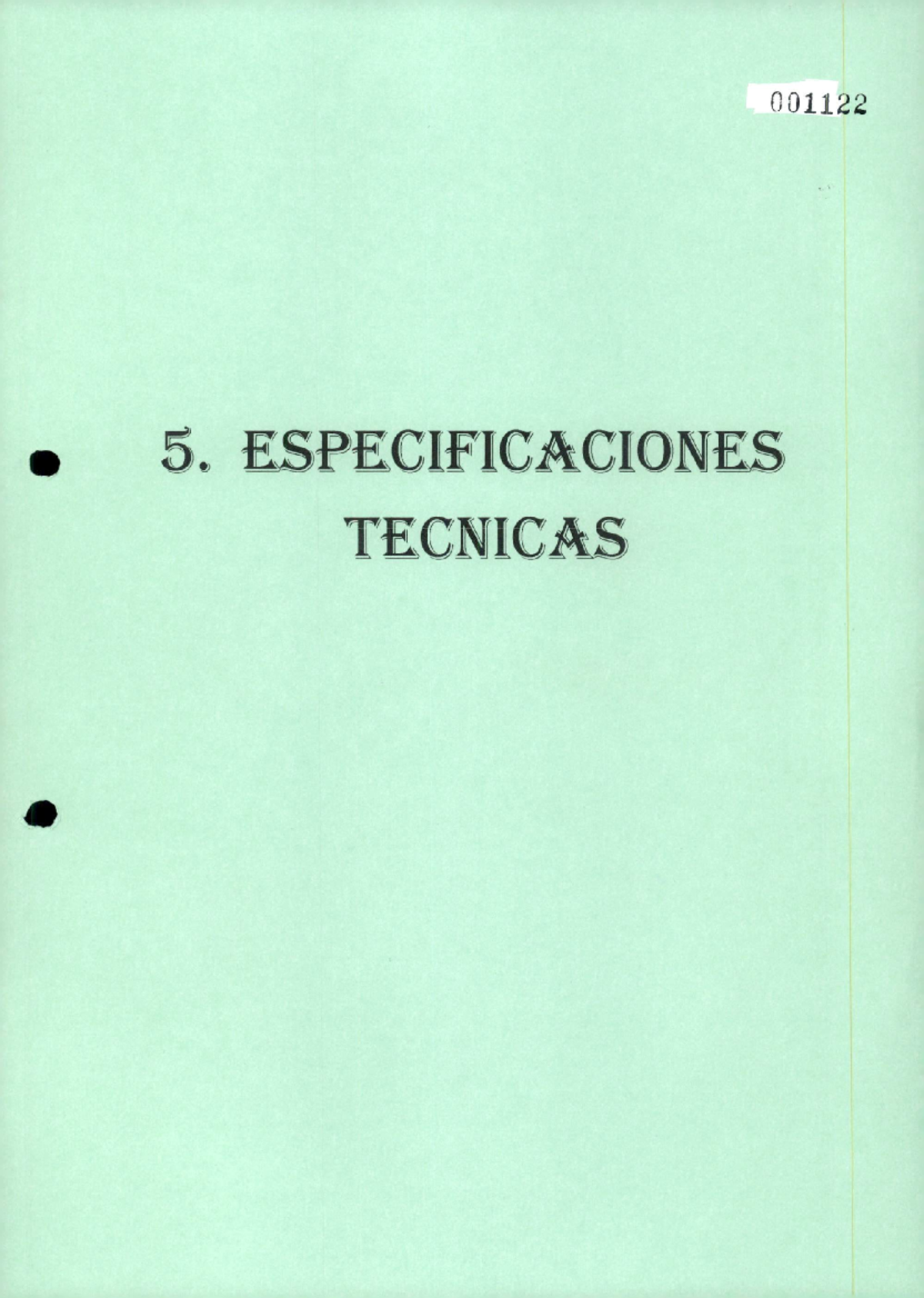 1+EETT - ESPECIFICACIONES TECNICAS ESTRUCTURAS - 001122 5. ESPECIFICACIONES TECNICAS 001101 5 ...