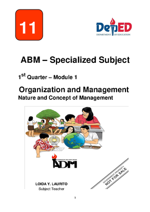 Module-9 organization and management quarter 2 - ABM – SPECIALIZED ...