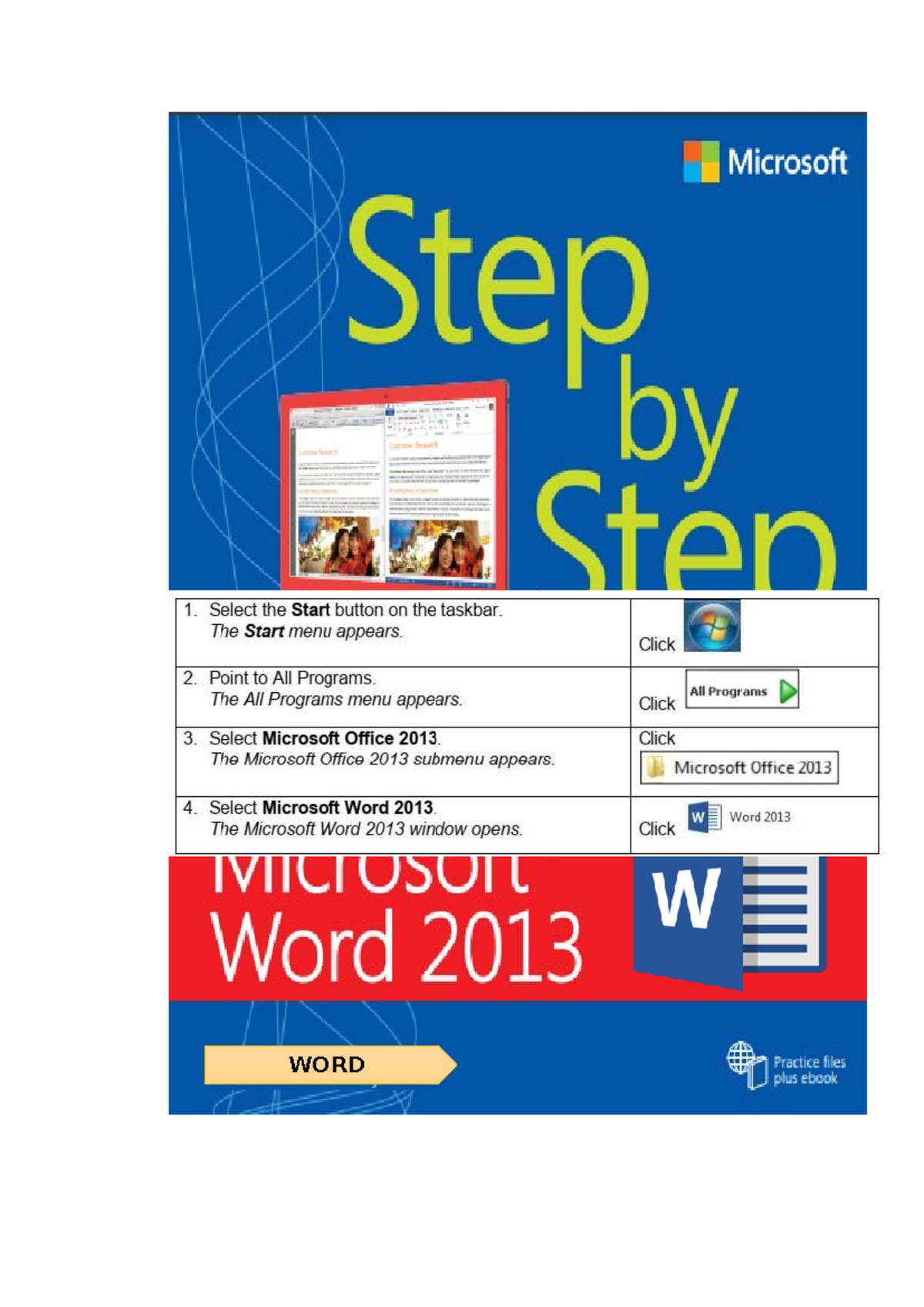 microsoft offices tutorials - CHAPTER I. MICROSOFT WORD 2013 OPENING ...