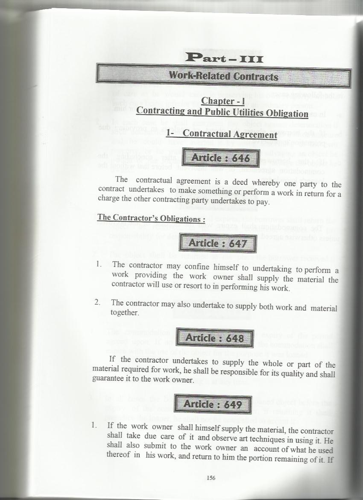 1 - Egyptian Civil Code - Construction Contract English - Construction ...