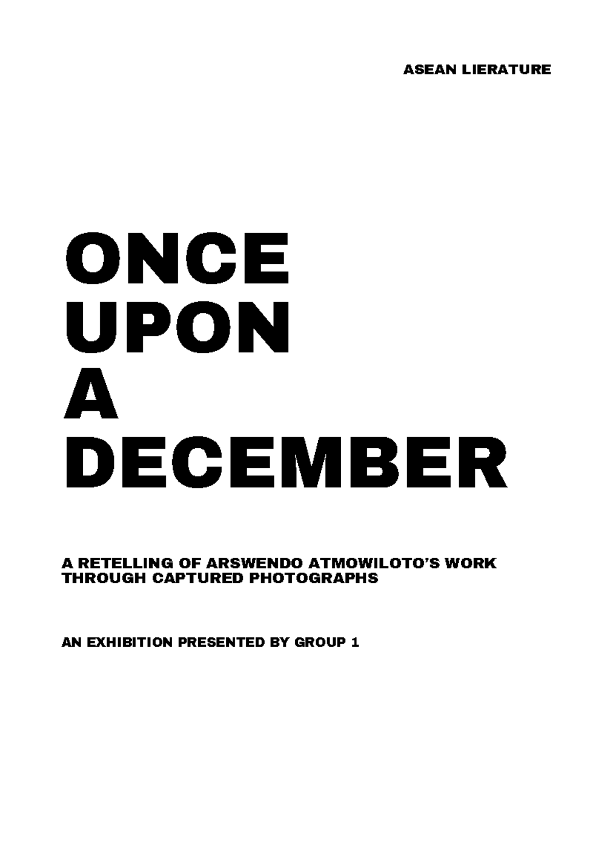 Asean Print - n/a - ONCE UPON A DECEMBER A RETELLING OF ARSWENDO ...