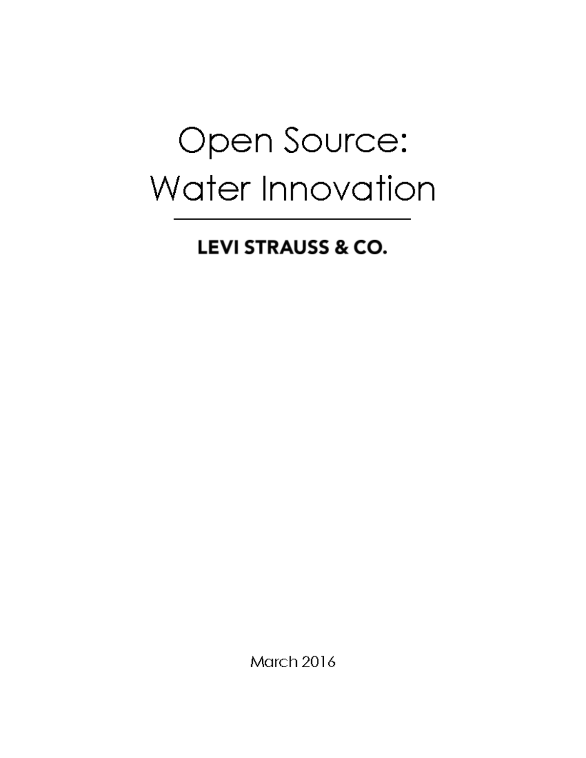 Open Source Water Innovation Manual - Open Source: Water Innovation ...
