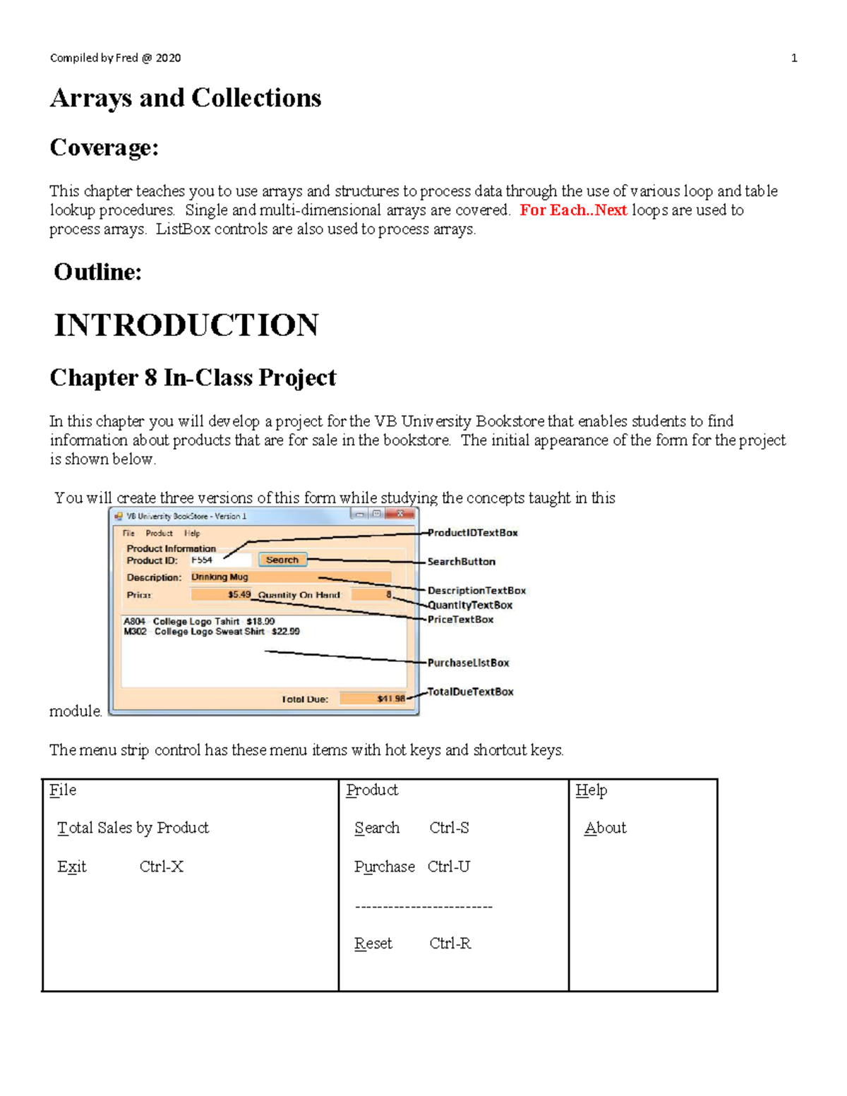 Chapter Eight Nine Arrays And Collections Arrays And Collections Coverage This Chapter