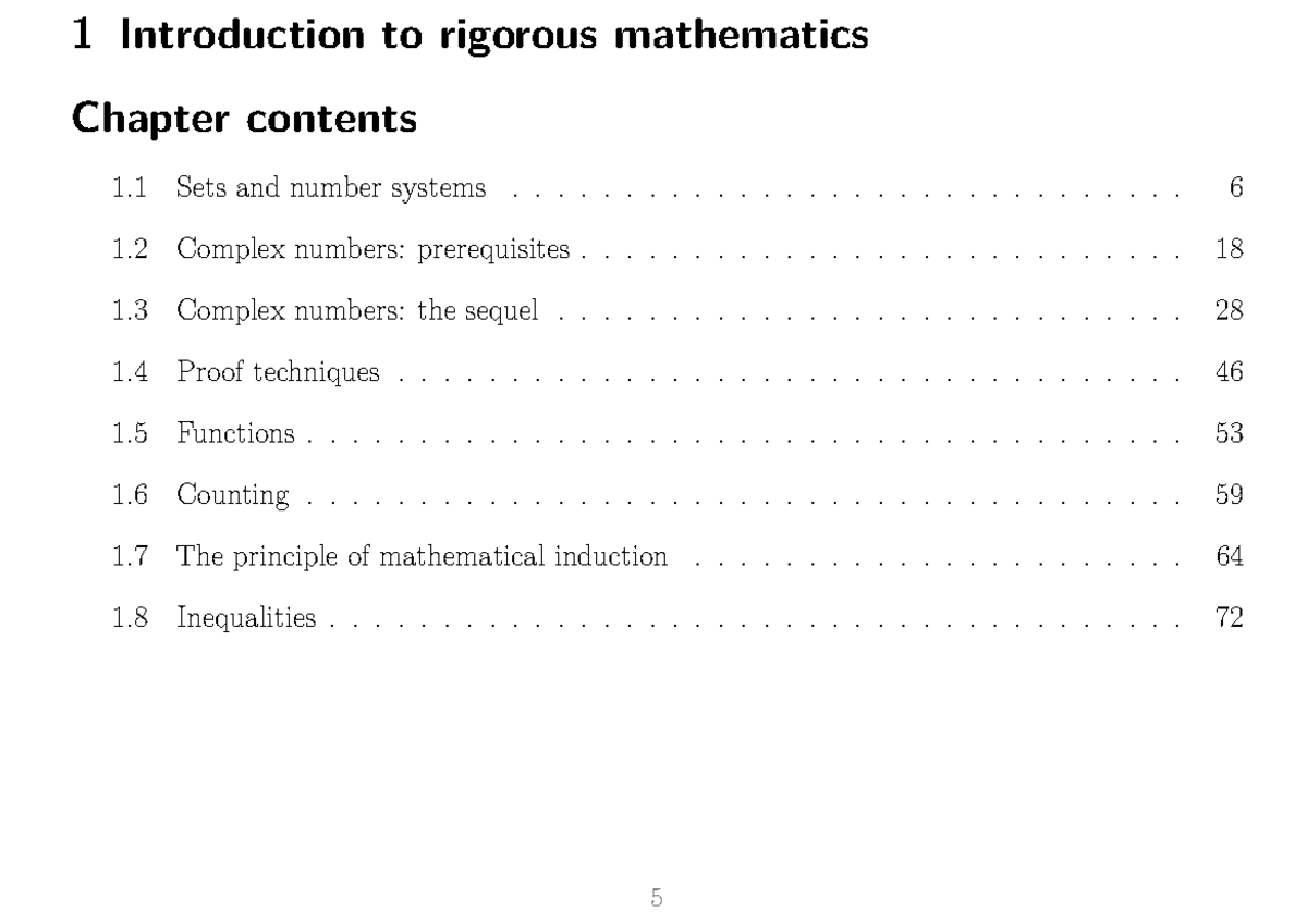 MAST10008-Introduction to rigorous mathematics - 1 Introduction to ...