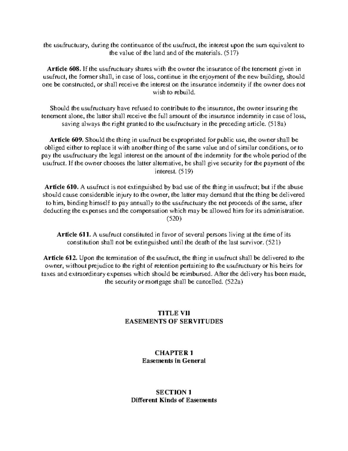 PHL50160-32 - n/a - the usufructuary, during the continuance of the ...