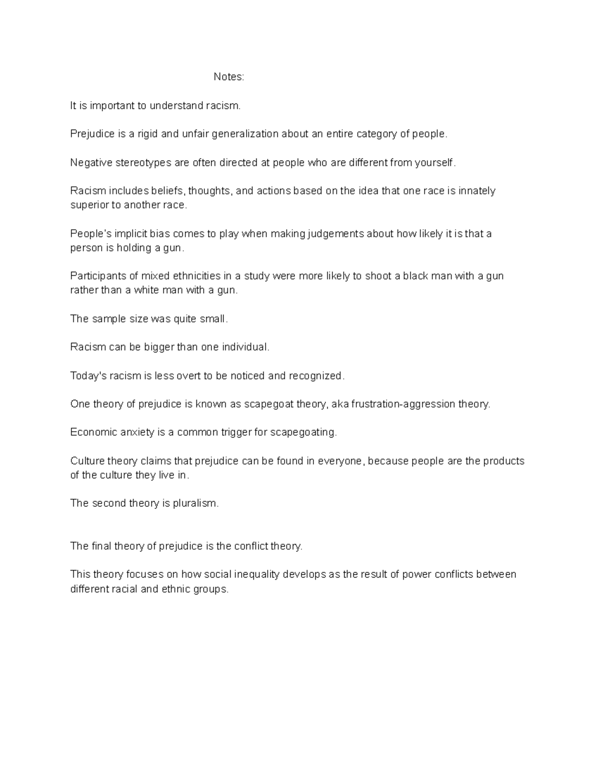  11 V N Racial Ethnic Prejudice And Discrimination Notes It Is