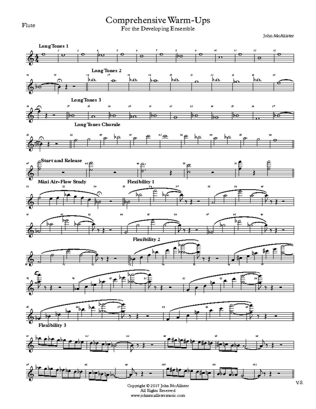 Comprehensive ensemble warm-ups 1-21-63 - Copyright © 2017 John ...