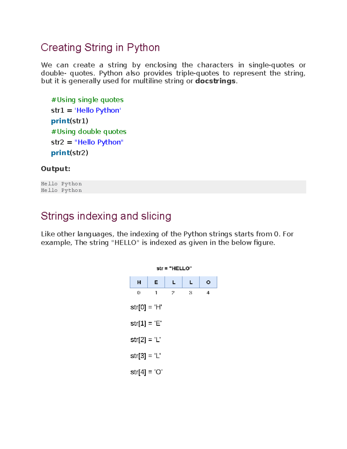 String Operation Nice Creating String In Python We Can Create A 3254