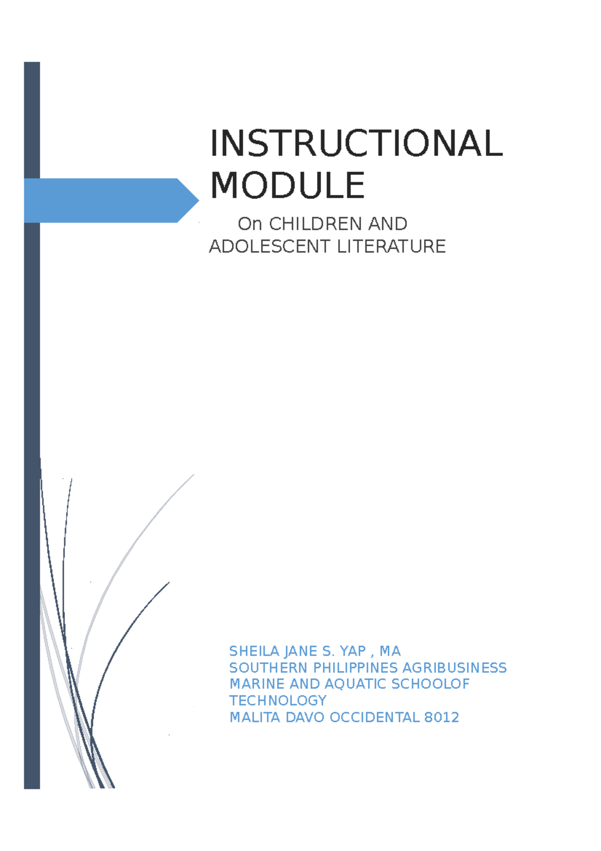 Instructional 2020 Module 20FOR20 Childrens 20LITerature 20 Final ...