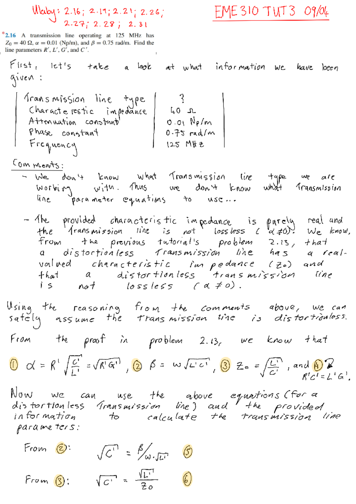 2021 EME310 T03 - Tutorial Work - EME310 - Studocu