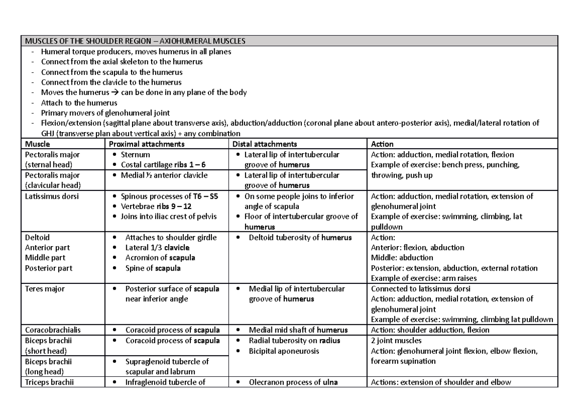 Muscles 1168 - MUSCLES OF THE SHOULDER REGION – AXIOHUMERAL MUSCLES ...