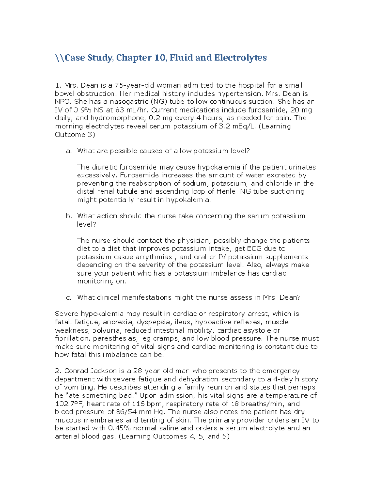 CS Chapter 10 - Case studies BAH - \Case Study, Chapter 10, Fluid and ...