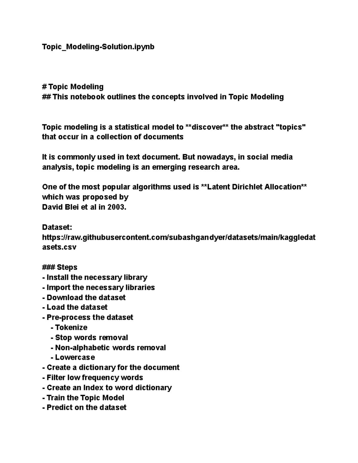 Topic Modelling : Explanation + implementation - Topic_Modeling ...