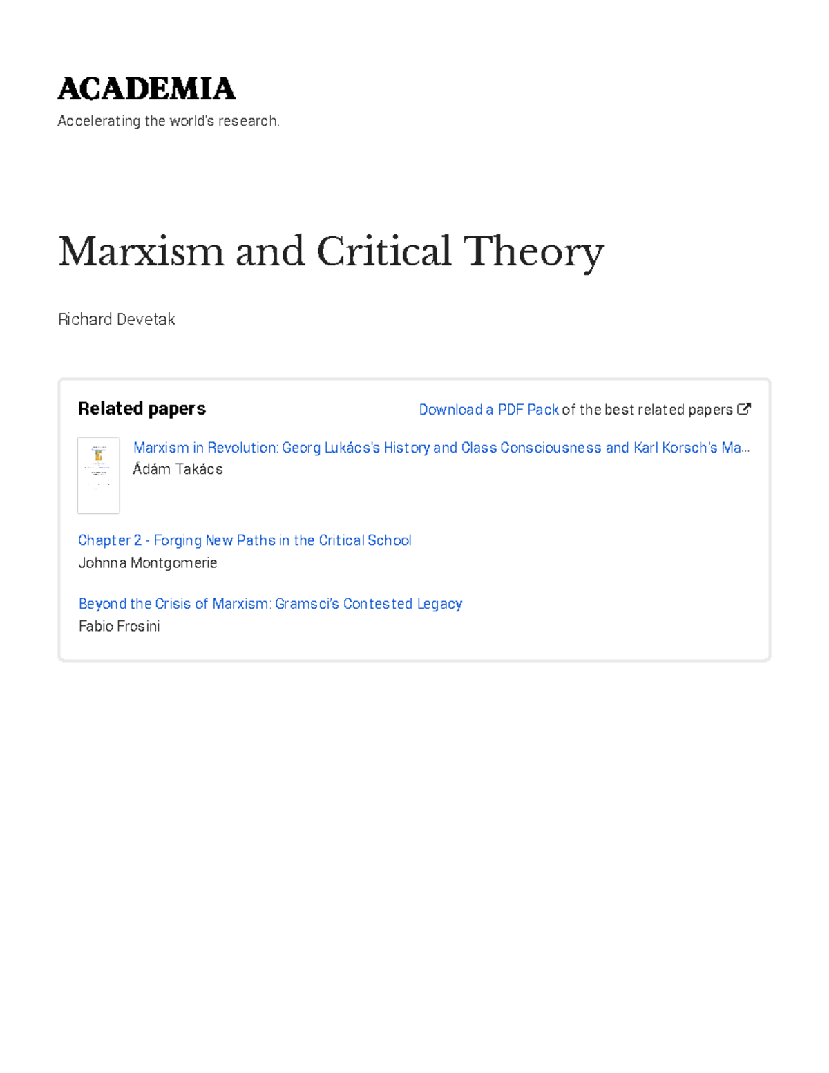 Marxism and Critical Theory 2nd edn-with-cover-page-v2 - Accelerat ing ...