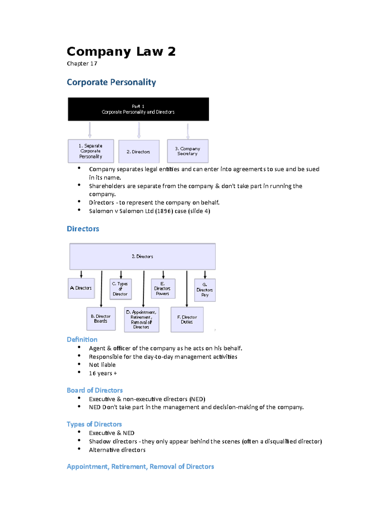 Company Law - companies' formation, operation, and dissolutionthe ...