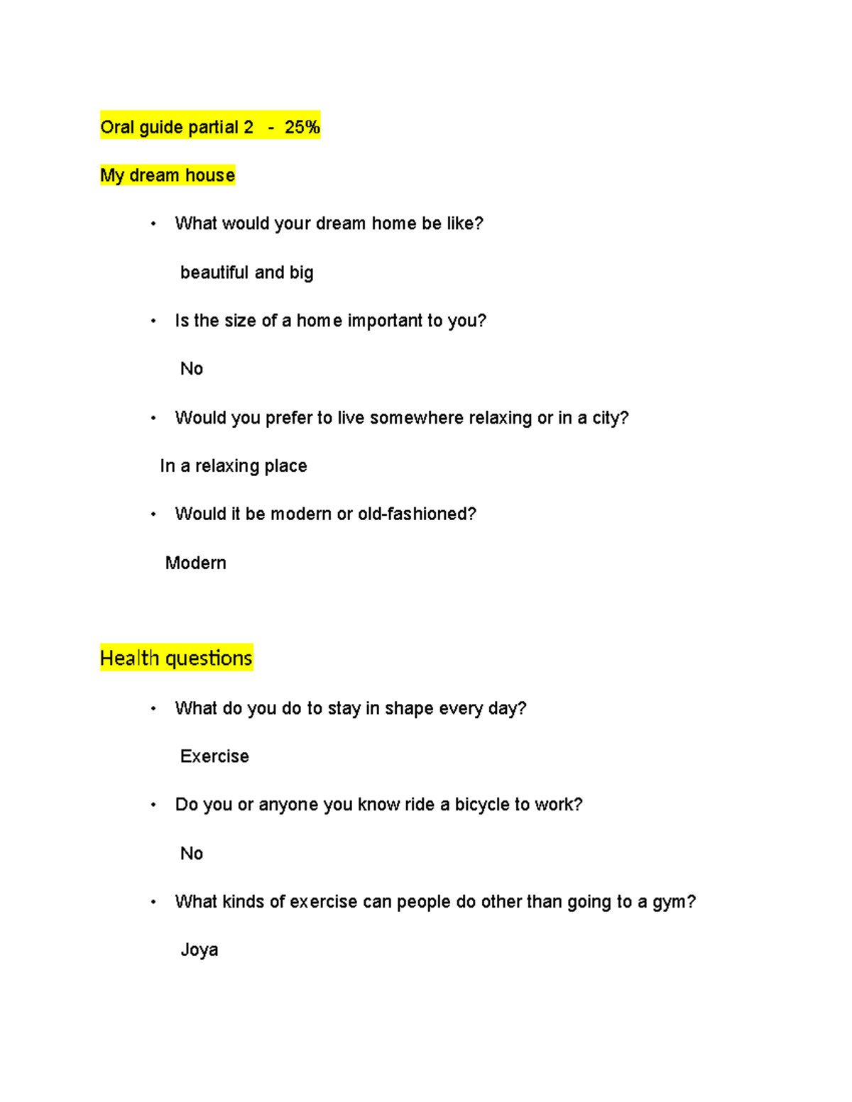 Oral guide partial 2- Perla - Oral guide partial 2 - 25% My dream house ...