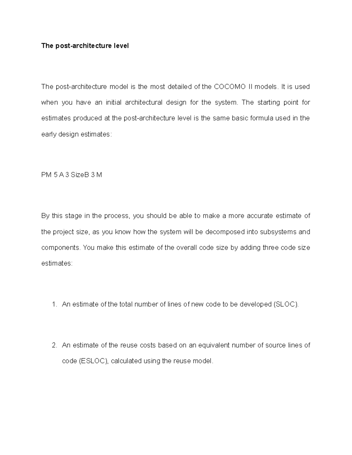 Development flexibility, rated very high - The post-architecture level ...