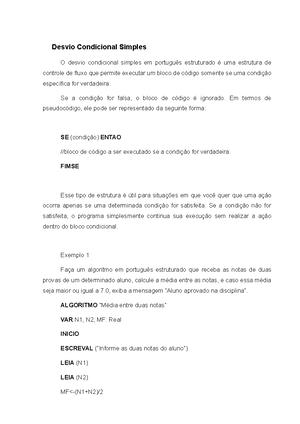 Aula 2 - Material preparatório - Operadores Um operador é um símbolo ...