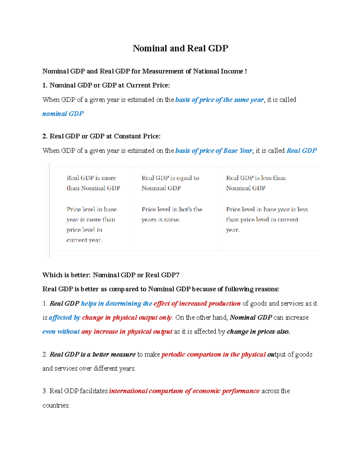 5 Nominal and Real GDP - Marco Economics - Nominal and Real GDP Nominal ...