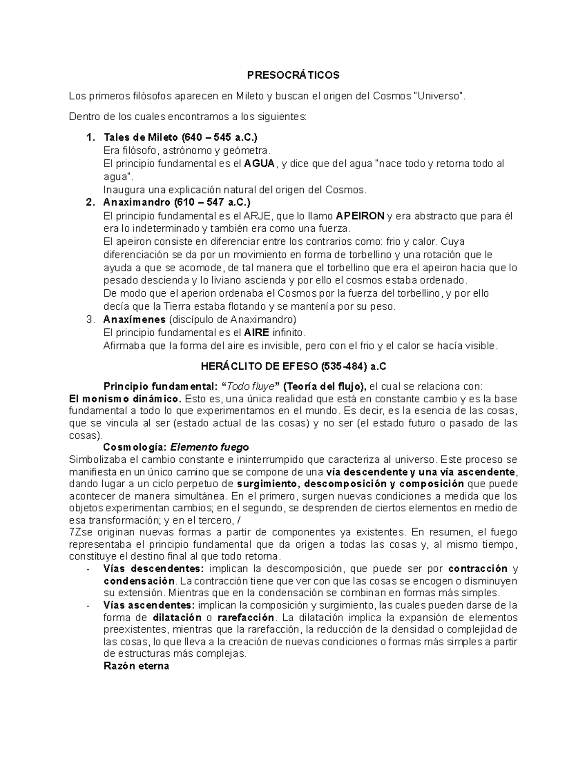 Grupo 2- Primeros Filósofos - PRESOCRÁTICOS Los primeros filósofos aparecen en Mileto y buscan ...