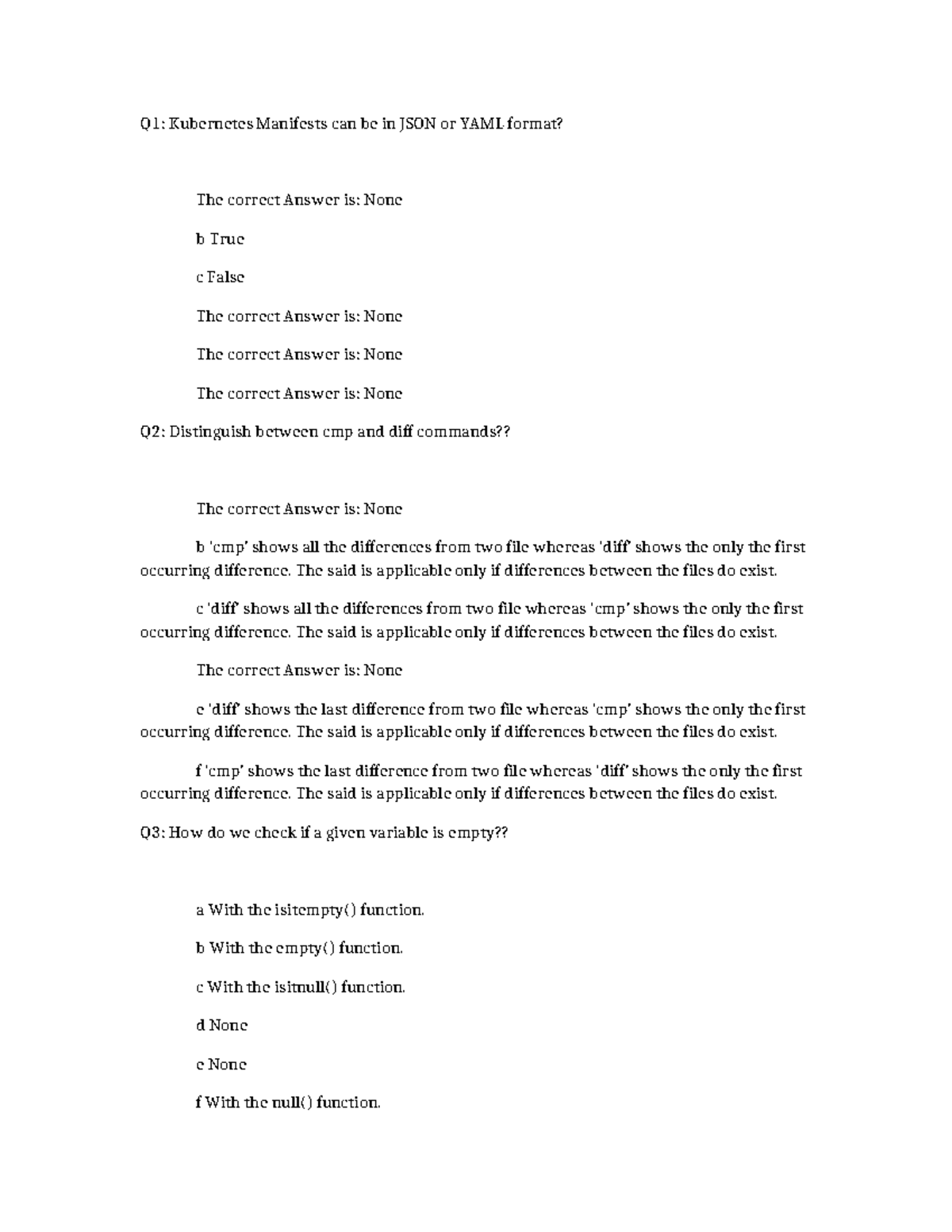 4 Paper for AKWB - Module 4 assignment - Q1: Kubernetes Manifests can ...