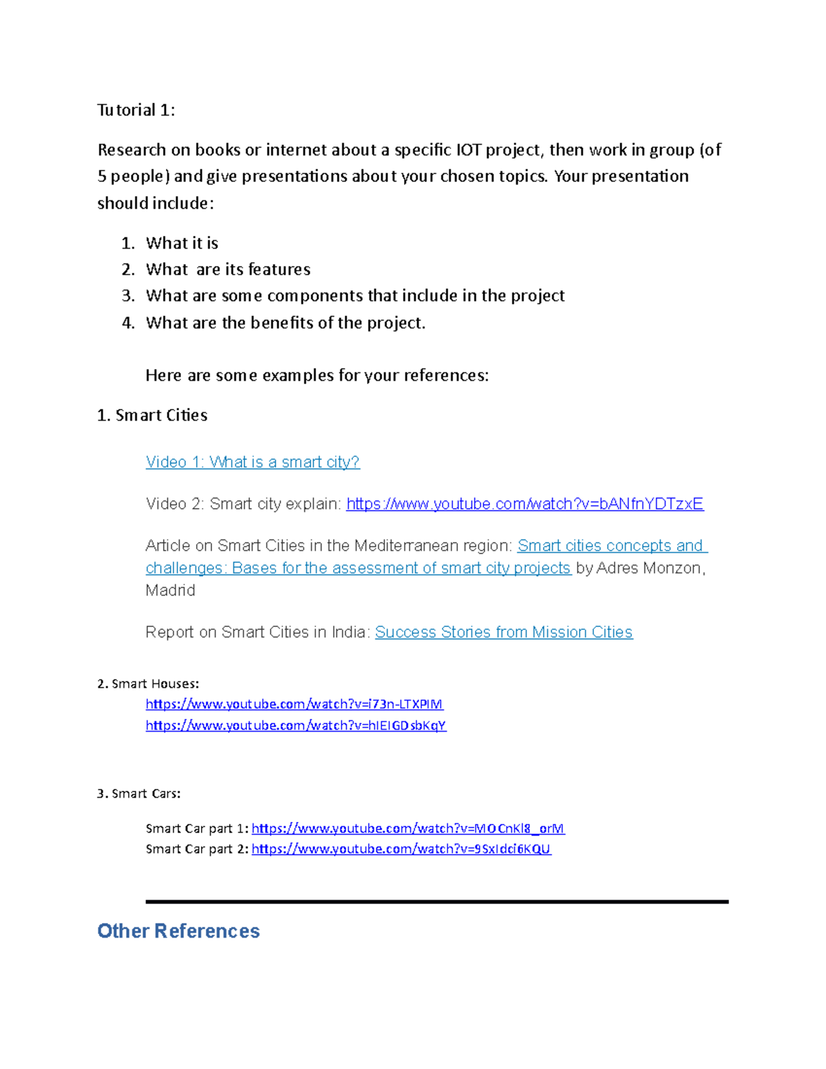 2 Lab 1 - Review about Io T - Tutorial 1: Research on books or internet ...